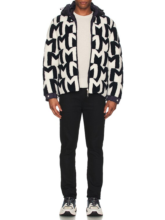 Moncler Mondego Jacket in White & Black | FWRD Moncler Mondego Jacket in White & Black | FWRD