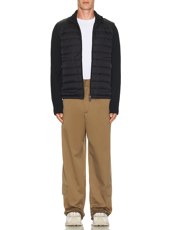 Moncler Zip Up Down Jacket in Black | FWRD Moncler Zip Up Down Jacket in Black | FWRD