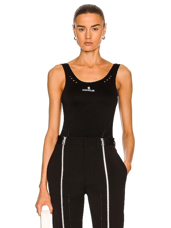 Moncler Sleeveless Bodysuit in Black FWRD