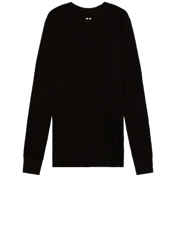 Rick Owens Double T-Shirt in Black | FWRD Rick Owens Double T-Shirt in Black | FWRD