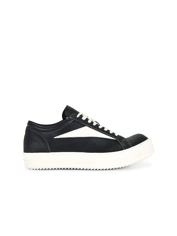 Rick Owens Vintage Sneakers in Black & Milk | FWRD Rick Owens Vintage Sneakers in Black & Milk | FWRD