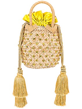 SILVIA TCHERASSI x Rosantica Atacama Bag in Black & White Sequin ...