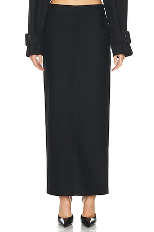 Eterne Emma Skirt in Black | FWRD Eterne Emma Skirt in Black | FWRD