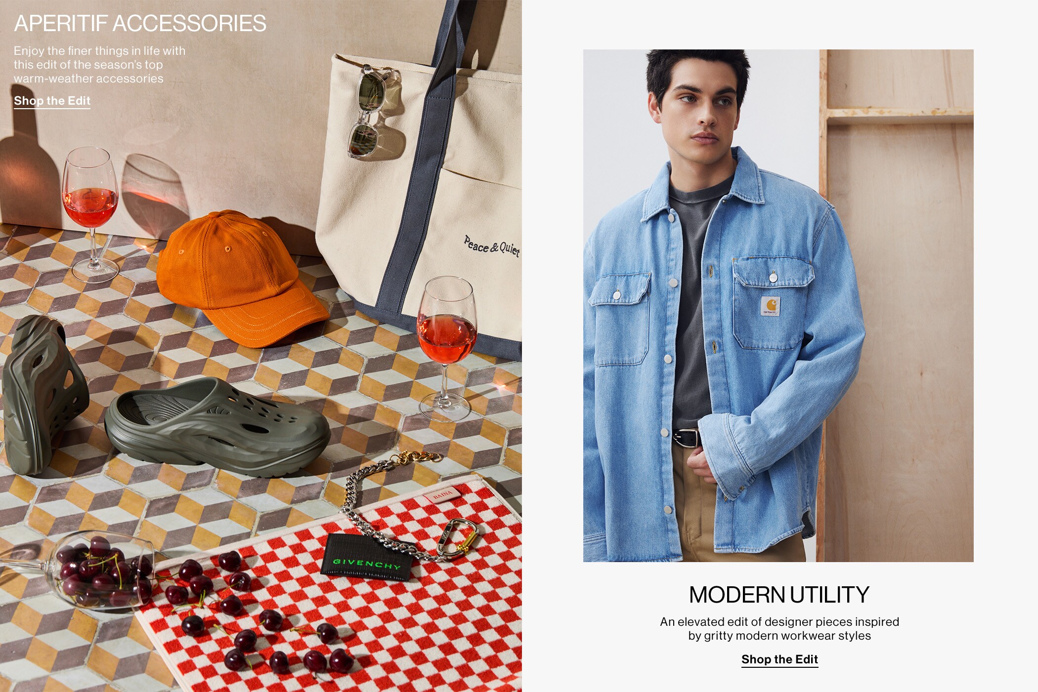 Apertif Accessories. Shop Now. Modern Utility. Shop Now.